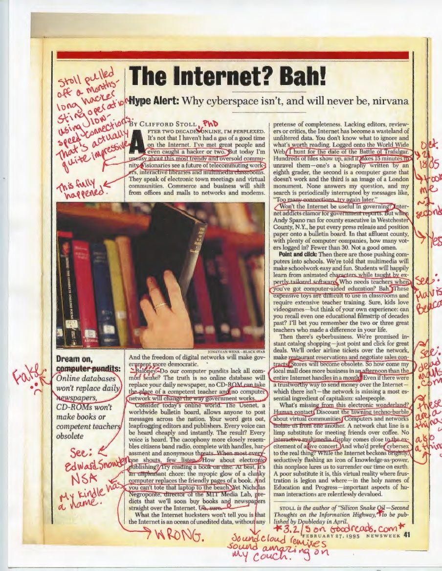 22 years after, ‘Newsweek’ takes red pen to flawed Internet column ...
